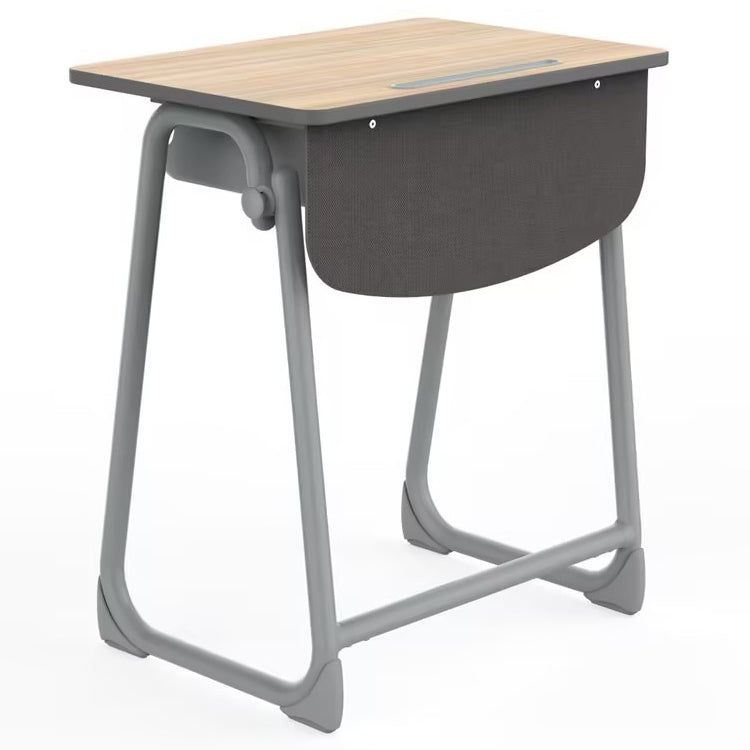 Open Front Student Desk School Desk with Drawer Hanging Hooks-VOFFOV
