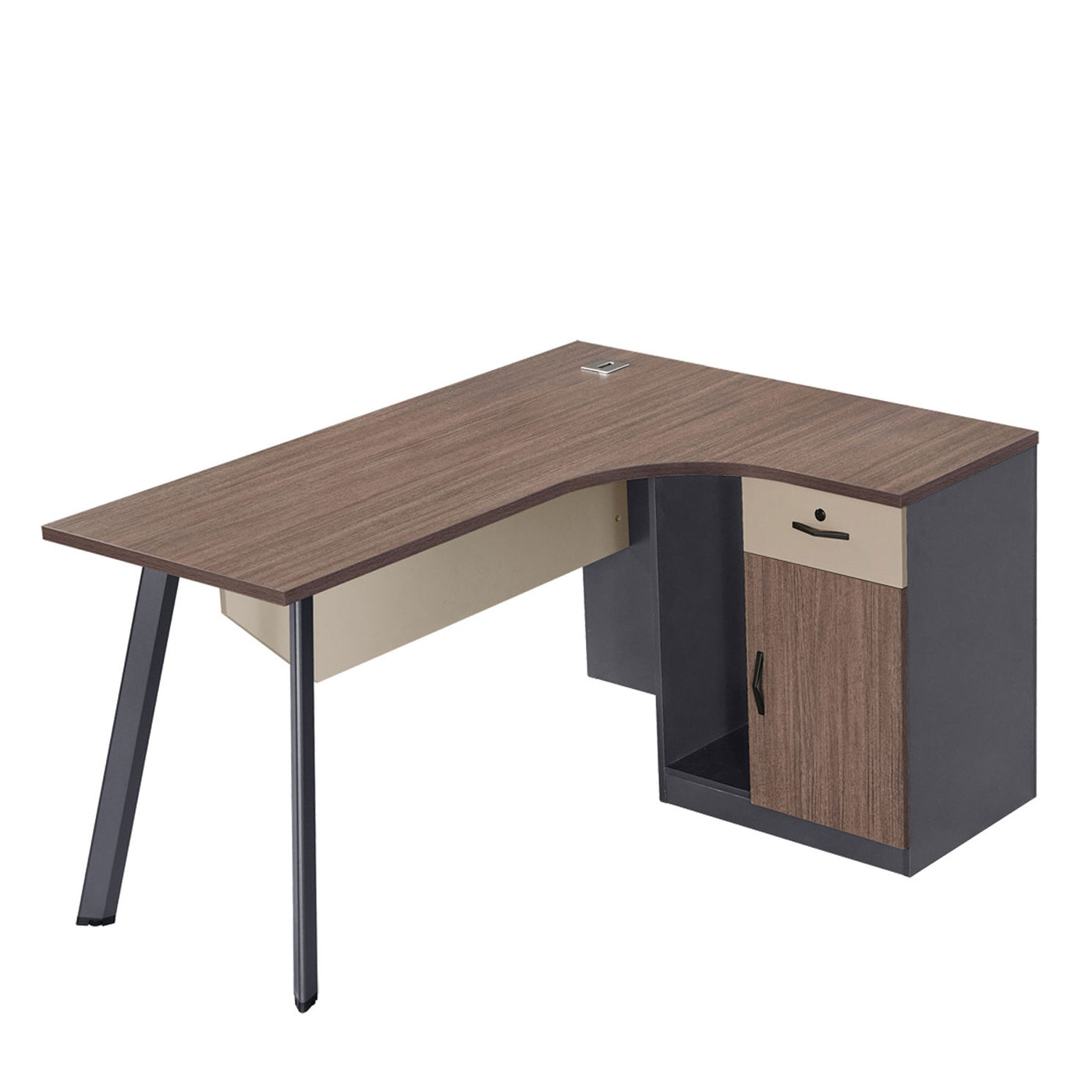 Computer Desk UAE Dubai L-Shaped Workstation Kit, Right Hand - VOFFOV